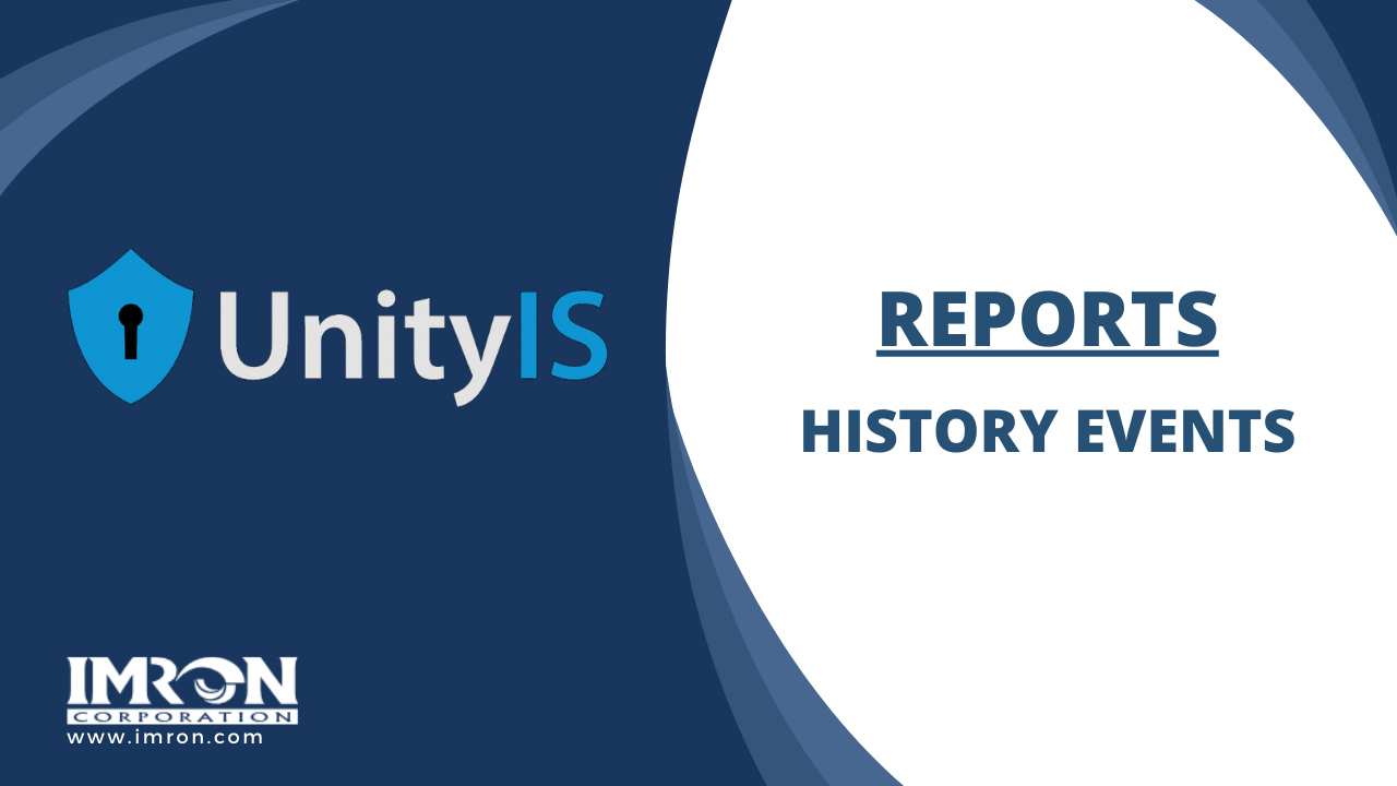 Reports History Events IMRON Corporation UnityIS Knowledge Base reports-history-events-imron-corporation-unityis-knowledge-base